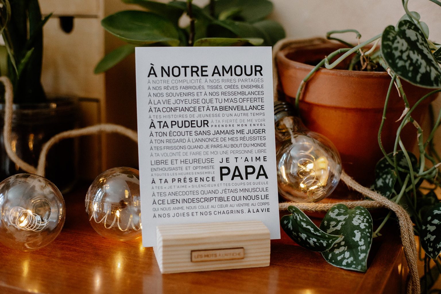 Papa, mot magique - Les mots à l'affiche