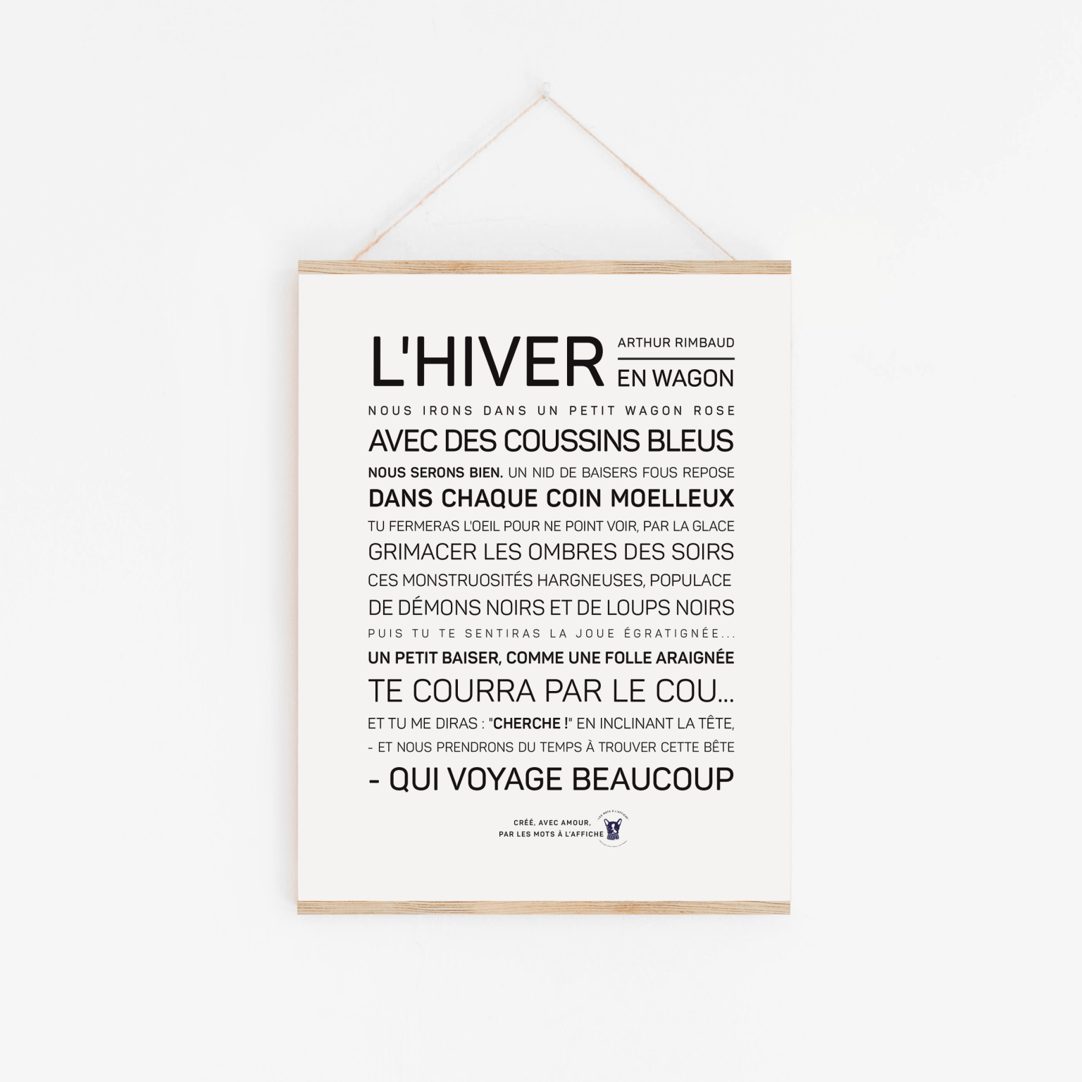 Affiche Printemps de Victor Hugo - Les mots à l'affiche