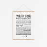 Affiche Week-end, mot magique - Les mots à l'affiche