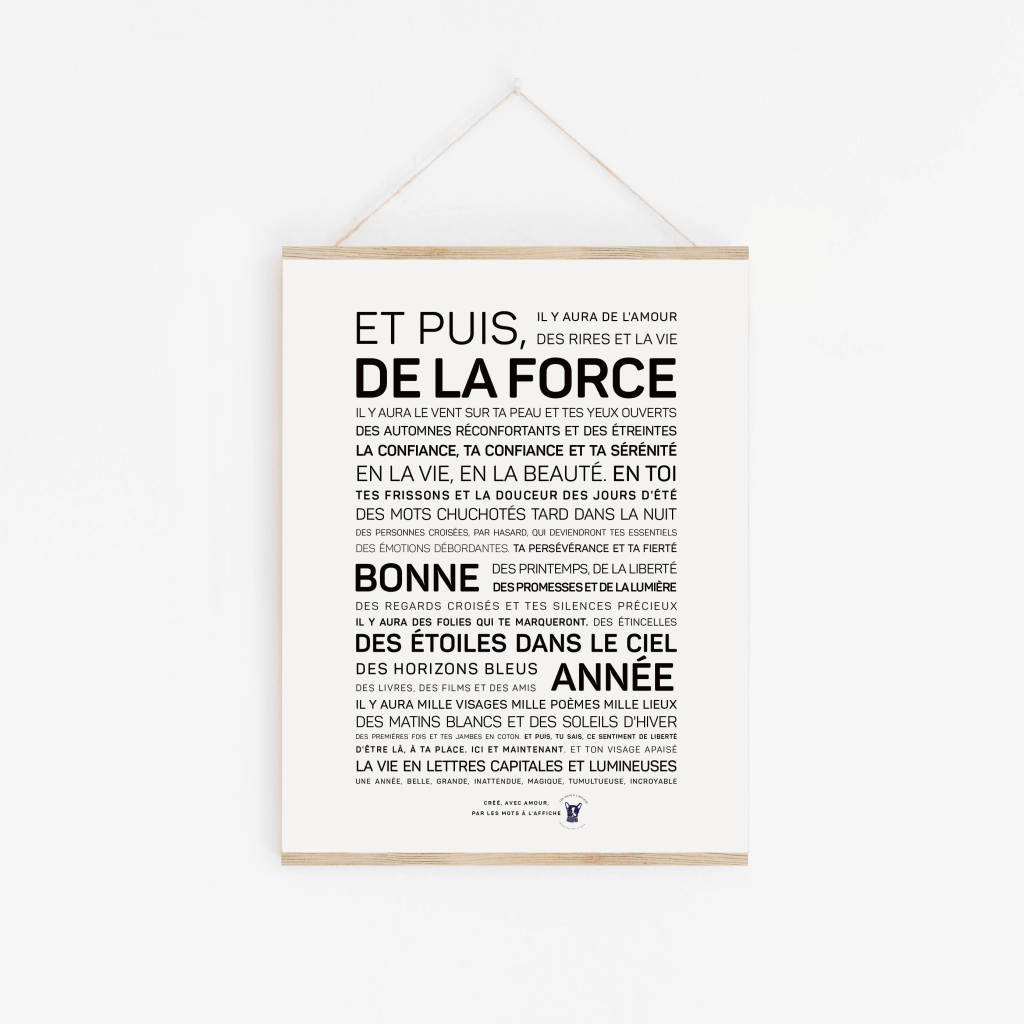 Affiche Midi, on trinque - Les mots à l'affiche