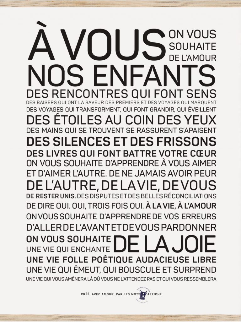 Les mots à l'affiche - Affiches typographiques à messages positifs et ...