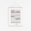 Affiche - poster Merci - Les mots à l'affiche